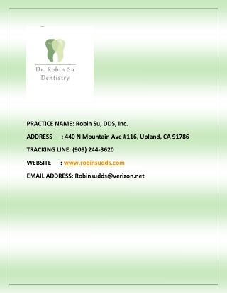 Robin Su DDS Inc Online Presentations Channel