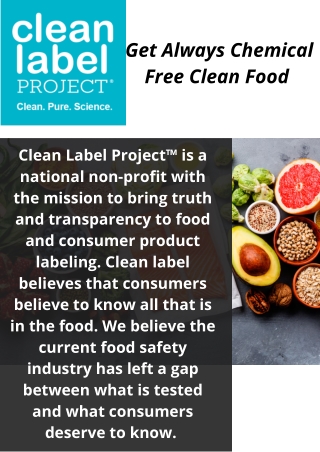 Clean Label Project Online Presentations Channel