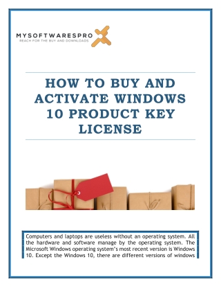 PPT - How to Purchase and Activate Windows 10 Product Key PowerPoint ...