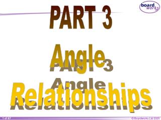 PPT - PART 3 Angle Relationships PowerPoint Presentation, free download ...