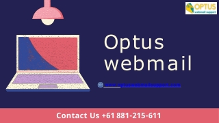 Optus Webmail Online Presentations Channel