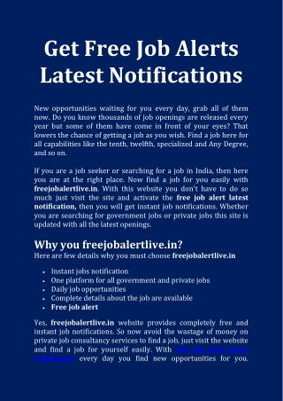 Free Job Online Presentations Channel