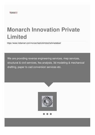Monarch Innovation Online Presentations Channel
