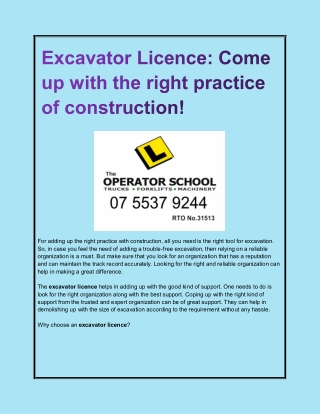 The Operator Online Presentations Channel