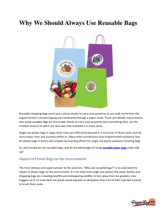 Paper Bag Ads Online Presentations Channel