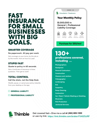 Thimble Insurance Online Presentations Channel