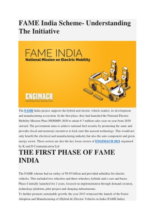 PPT - PDF -FAME India Scheme PowerPoint Presentation, free download ...