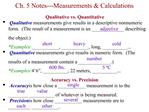 PPT - Ch. 5 Notes---Measurements Calculations PowerPoint Presentation ...