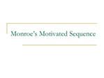 PPT - Monroe s Motivated Sequence PowerPoint Presentation, free ...