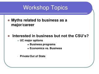 Faculty workshop topics PowerPoint (PPT) Presentations, Faculty ...