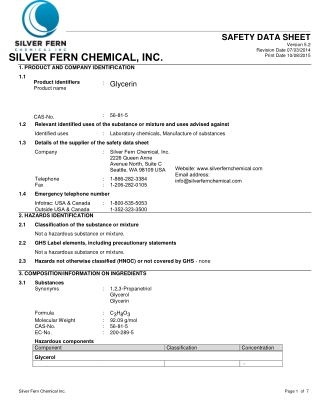 SILVER FERN CHEMICAL Online Presentations Channel