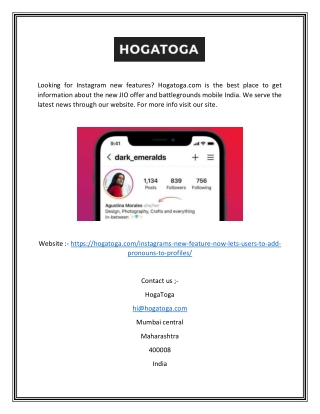 Hoga Toga Online Presentations Channel