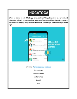 Hoga Toga Online Presentations Channel
