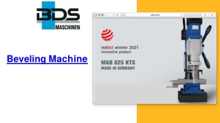 BDS Machines Online Presentations Channel