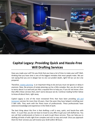 Capital Legacy Online Presentations Channel
