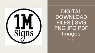 1M signs Online Presentations Channel