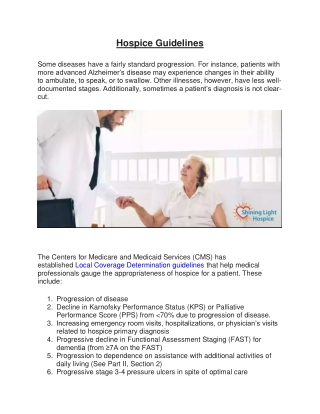 PPT - Hospice Guidelines PowerPoint Presentation, free download - ID ...