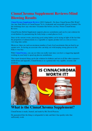 Cinna Chroma Online Presentations Channel