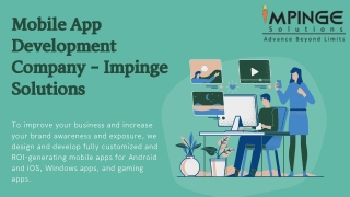 Impinge Solutions Online Presentations Channel