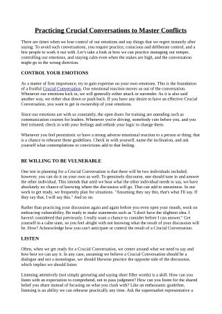 Crucial Learning Online Presentations Channel