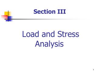 PPT - Load and Stress Analysis PowerPoint Presentation, free download ...