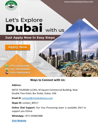 Insta Dubai Visa Online Presentations Channel