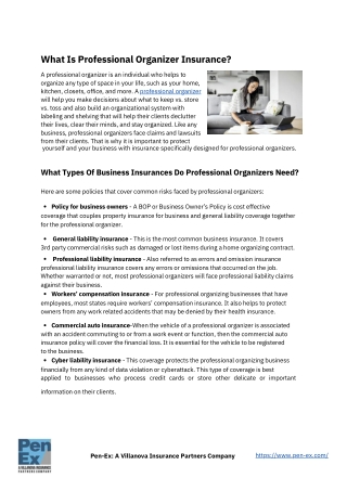 PPT - What Is Professional Organizer Insurance PowerPoint Presentation ...