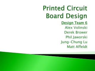 PPT - Printed Circuit Board Design PowerPoint Presentation, free ...