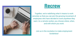 Recrew Recrew Online Presentations Channel