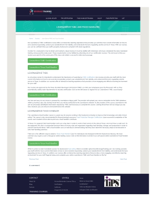 PPT - LEARN2SERVE TABC AND FOOD HANDLERS PowerPoint Presentation, free ...