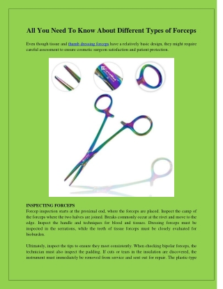 PPT - All You Need To Know About Different Types of Forceps PowerPoint ...