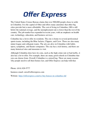 Offer Express, LTD Online Presentations Channel