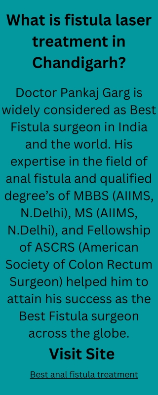 Ppt Best Anal Fistula Treatment Powerpoint Presentation Free