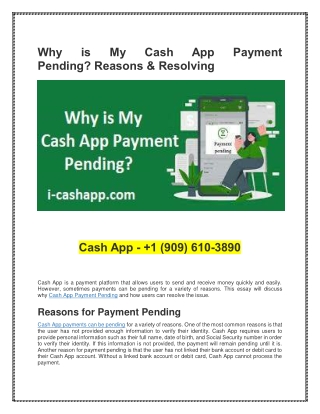 PPT - Cash App Payment Pending PowerPoint Presentation, free download ...