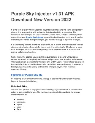 PPT - Purple Sky Injector PowerPoint Presentation, free download - ID ...