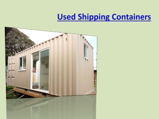 PPT - used shipping containers PowerPoint Presentation, free download ...