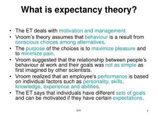 PPT - What is expectancy theory? PowerPoint Presentation, free download ...