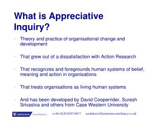 PPT - What is Appreciative Inquiry? PowerPoint Presentation, free ...