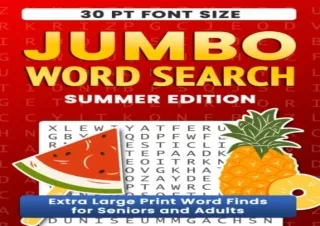 PPT - dOwnlOad Jumbo Word Search Puzzle Book Summer: Extra Large Print ...