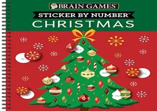 PPT - PDF Brain Games - Sticker by Number: Christmas (28 Images to ...