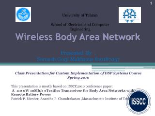PPT - Wireless Body Area Network PowerPoint Presentation, free download ...