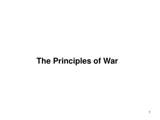 PPT - The Principles of War PowerPoint Presentation, free download - ID ...