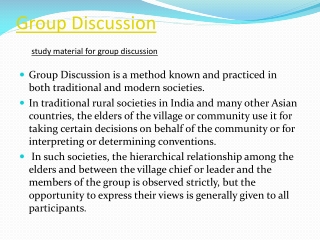Leaderless group discussion PowerPoint (PPT) Presentations, Leaderless ...