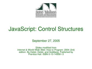 PPT - JavaScript: Control Structures PowerPoint Presentation, free ...