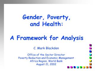 Moser gender analysis framework PowerPoint (PPT) Presentations, Moser ...