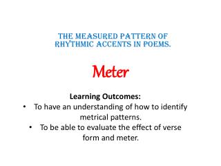PPT - Meter PowerPoint Presentation, free download - ID:1399723