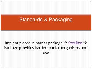 PPT - Standards & Packaging PowerPoint Presentation, free download - ID ...