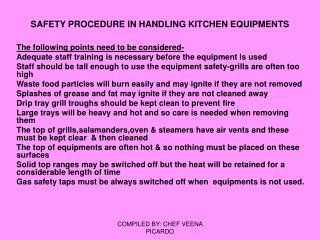 PPT - Kitchen Safety PowerPoint Presentation - ID:565500