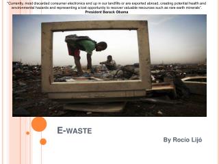 PPT - E-waste PowerPoint Presentation, free download - ID:1456987