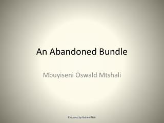 PPT - An Abandoned Bundle PowerPoint Presentation, free download - ID:1466403
